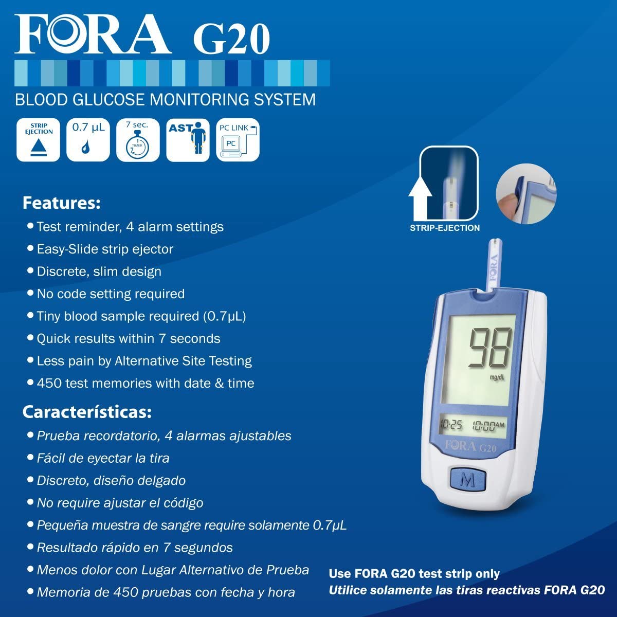 Fora G20 Meter | Binson's Medical Equipment & Supplies